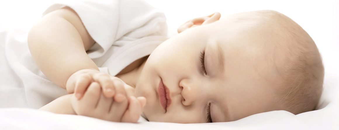 Stork bite and tuft of hair on the back of the head in an infant ...